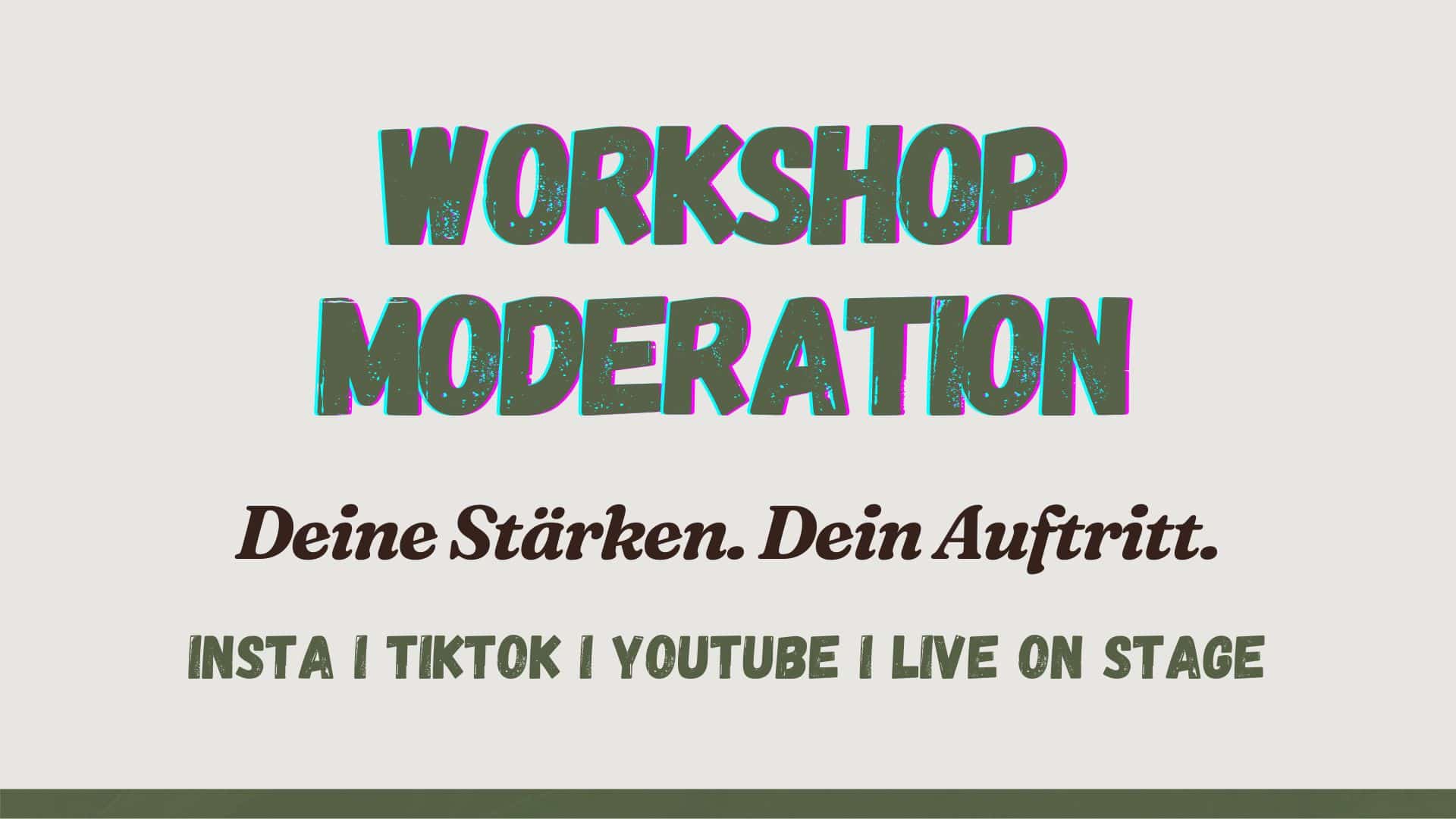 NEU: 5.-9. August Workshop Moderation - Bayerische Akademie für Medien